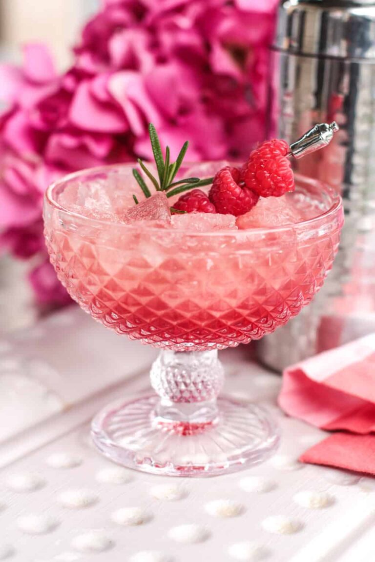 Raspberry Cider Chardonnay Cocktail Recipe | Dine Dream Discover