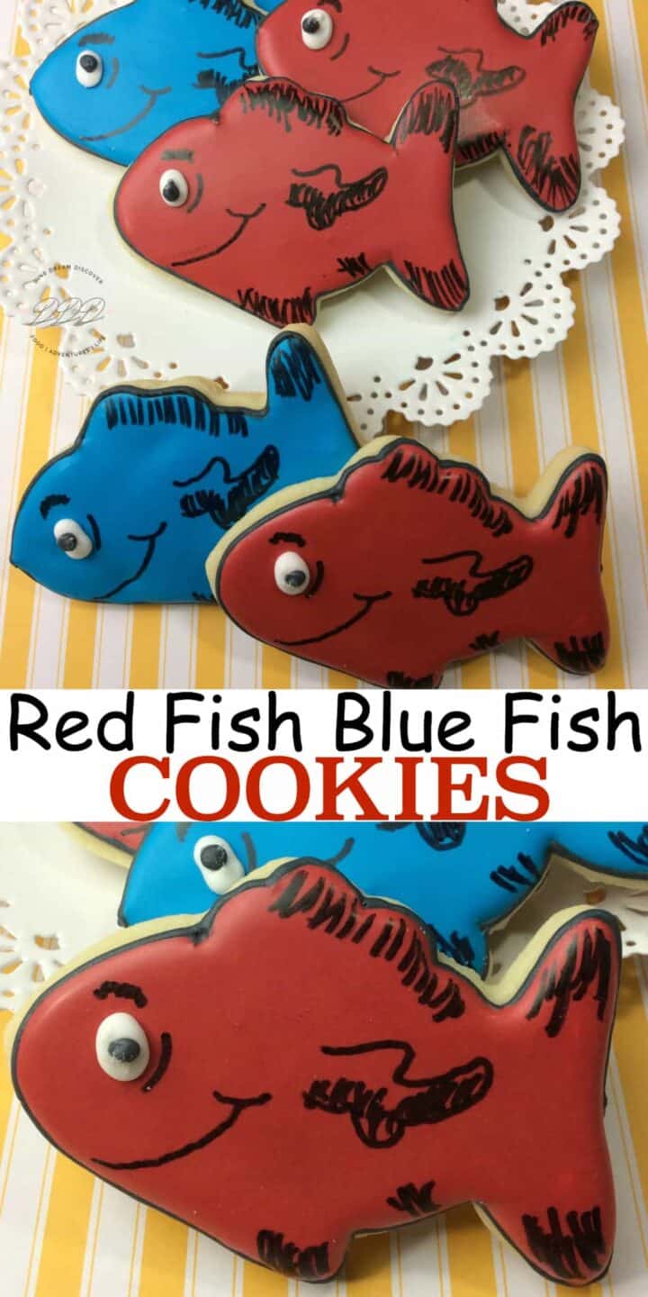 RED FISH BLUE FISH DR SEUSS COOKIE RECIPE - Dine Dream Discover