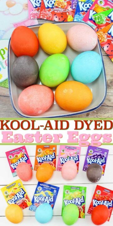 Kool-Aid Dyed Easter Eggs