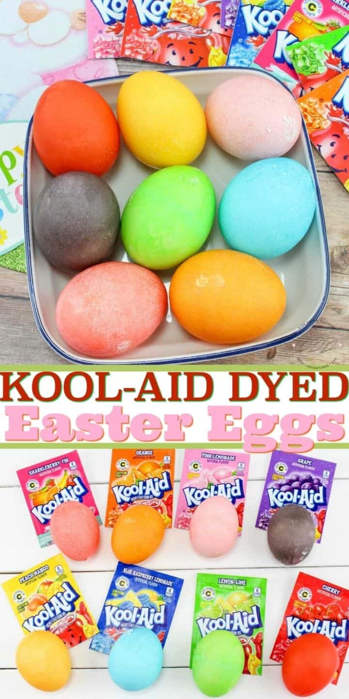 Kool-Aid Dyed Easter Eggs - Dine Dream Discover