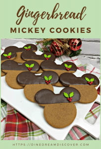 Gingerbread Mickey Mouse Cookies Recipe - Dine Dream Discover