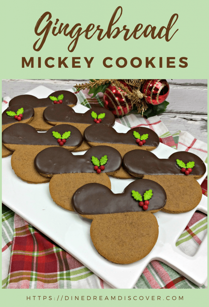Gingerbread Mickey Mouse Cookies Recipe - Dine Dream Discover