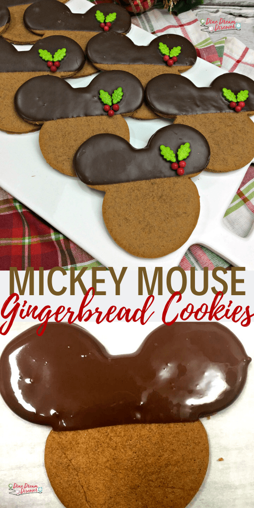 Gingerbread Mickey Mouse Cookies Recipe - Dine Dream Discover