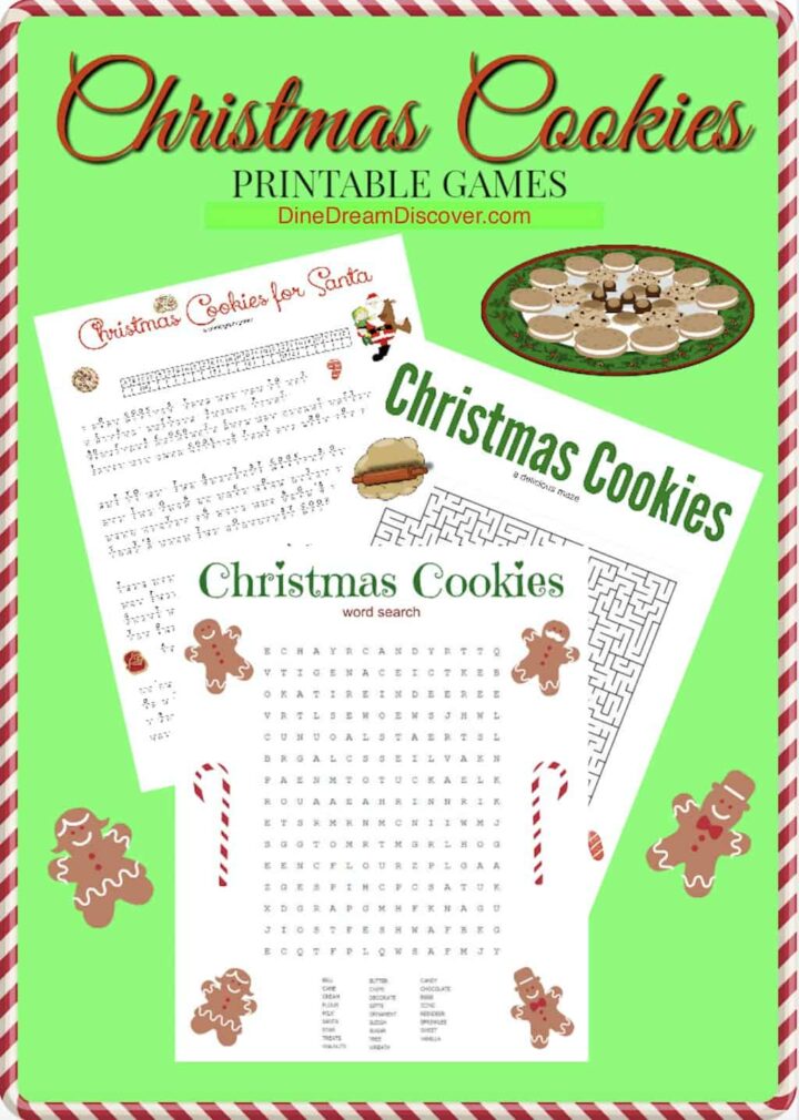Christmas Cookies Printable Games - Dine Dream Discover