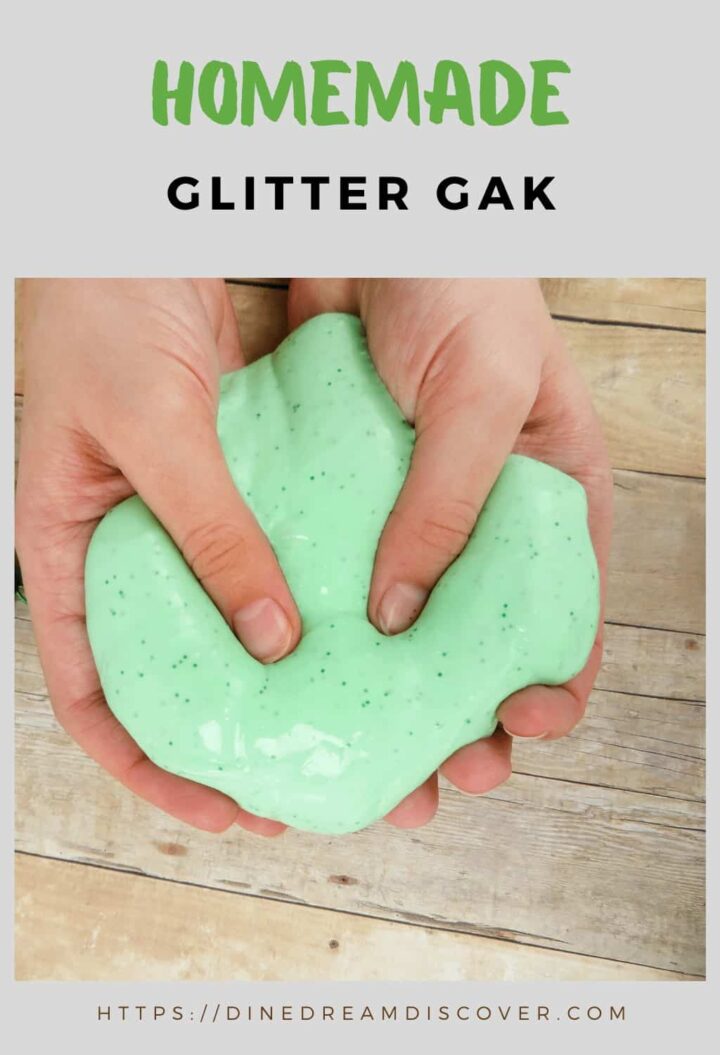 Homemade Glitter Gak - Dine Dream Discover