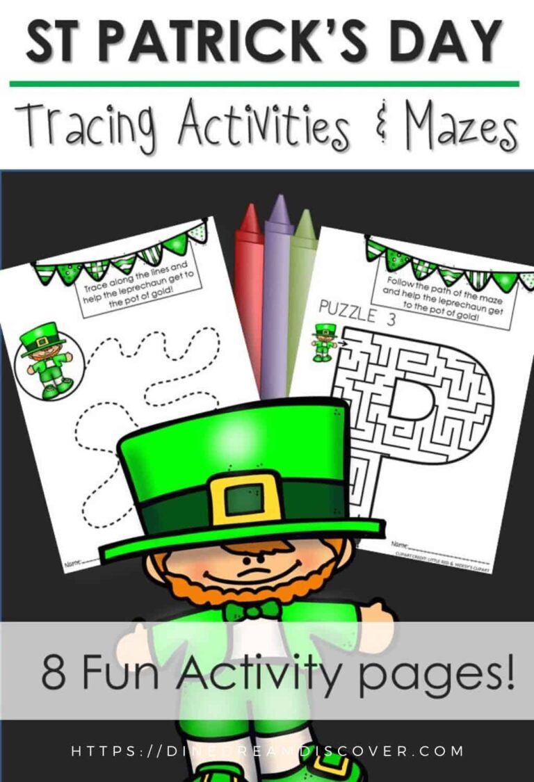 St Patricks Day Crafts and Activity Sheets | Dine Dream Discover