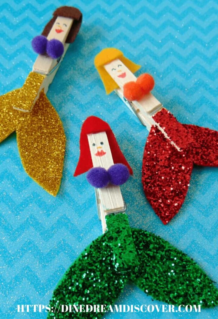 Clothespin Mermaids Craft