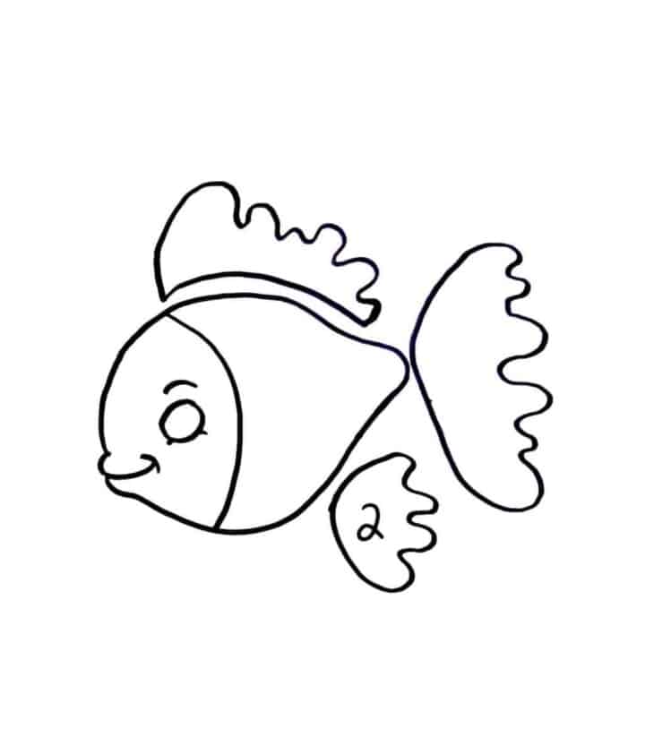 Confetti Fish Craft for Kids with Template PDF