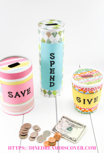 DIY Kids Money Banks - Dine Dream Discover
