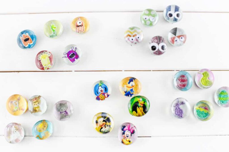 DIY Magnets Glass Stones Craft - Dine Dream Discover
