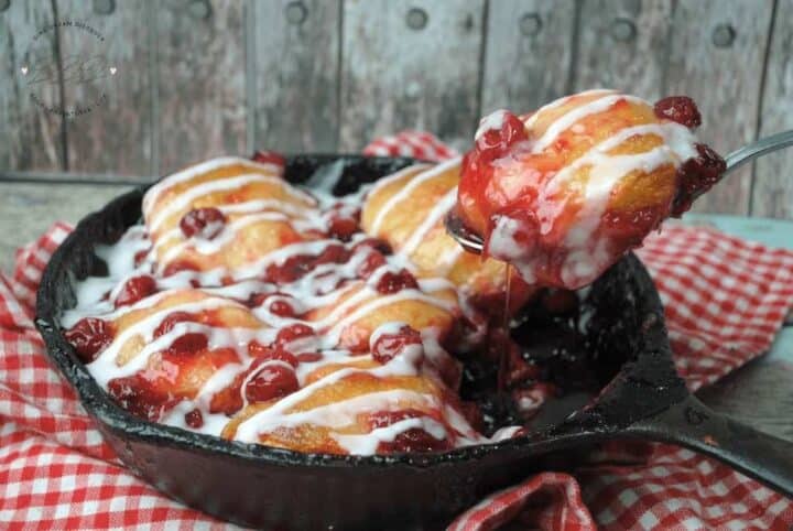 Cast Iron Skillet Cherry Cobbler Recipe