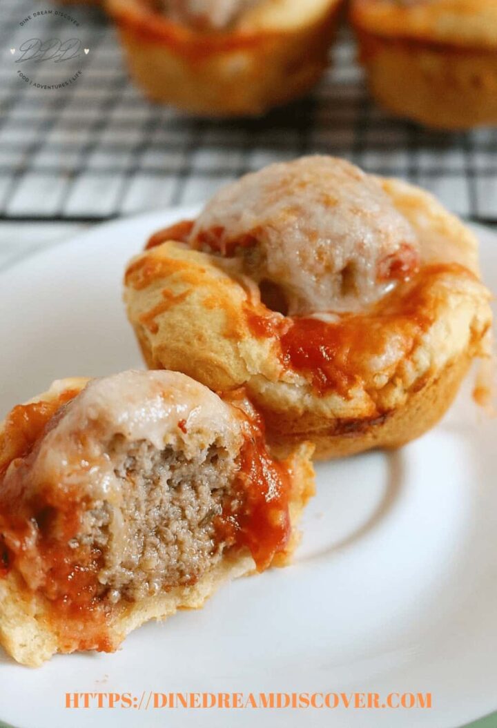 Chicken Parmesan Meatball Crescent Bites Recipe