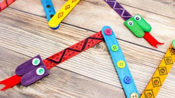 Popsicle Stick Snake Craft Mix-N-Match
