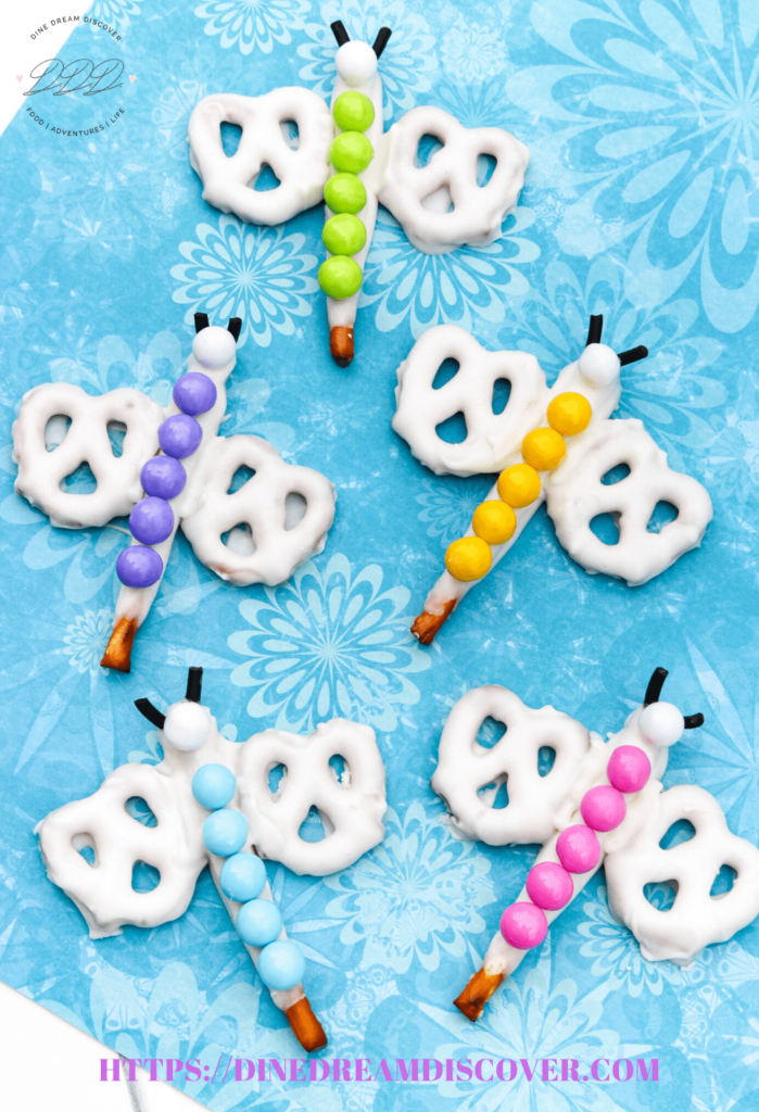 Chocolate Pretzel Butterflies - Dine Dream Discover