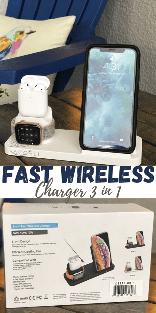 Fast Wireless Charger - Charge 3 at Once - Dine Dream Discover