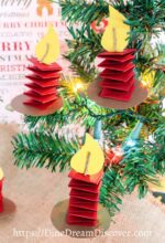 Easy Paper Christmas Candles Craft