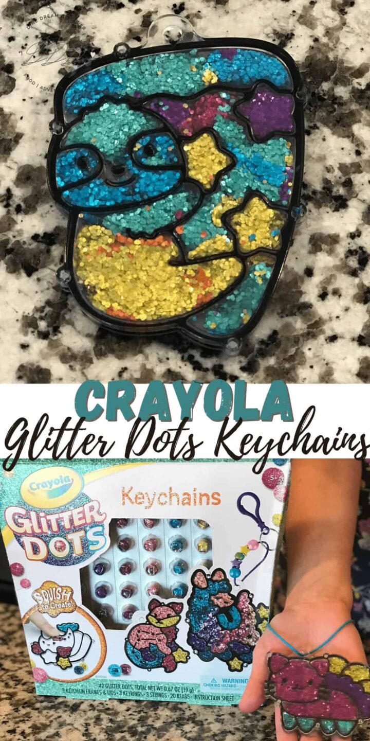 Crayola Glitter Dots Keychains - Dine Dream Discover