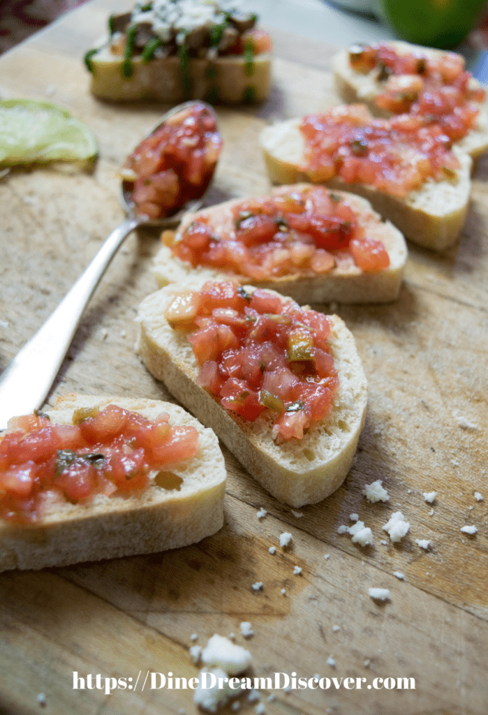 Easy Steak Bruschetta Recipe - Dine Dream Discover