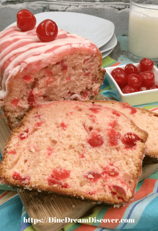 Classic Cherry Bread Recipe | Dine Dream Discover