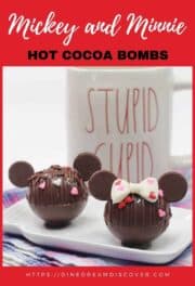 Mickey and Minnie Hot Cocoa Bombs - Dine Dream Discover