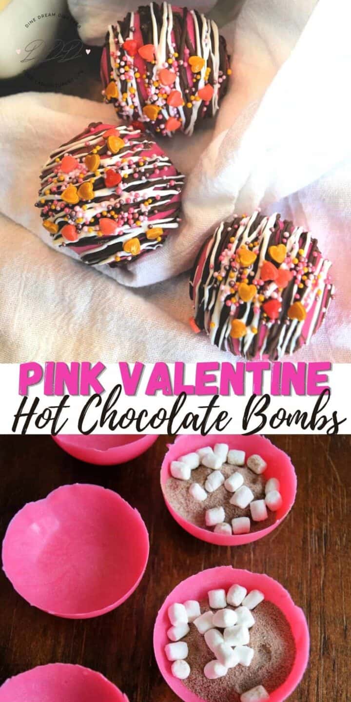 Pink Hot Chocolate Bombs