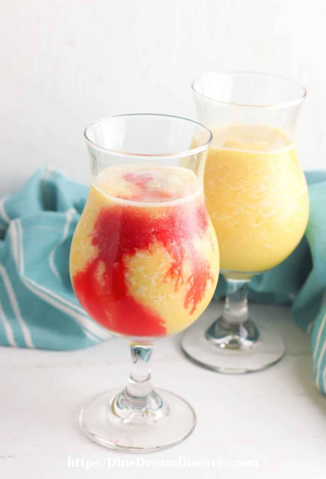Bahama Mama Slush Cocktail and Mocktail