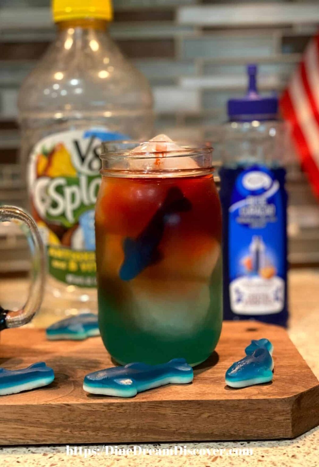 Shark Bite Cocktail and Mocktail Recipes | DINE DREAM DISCOVER