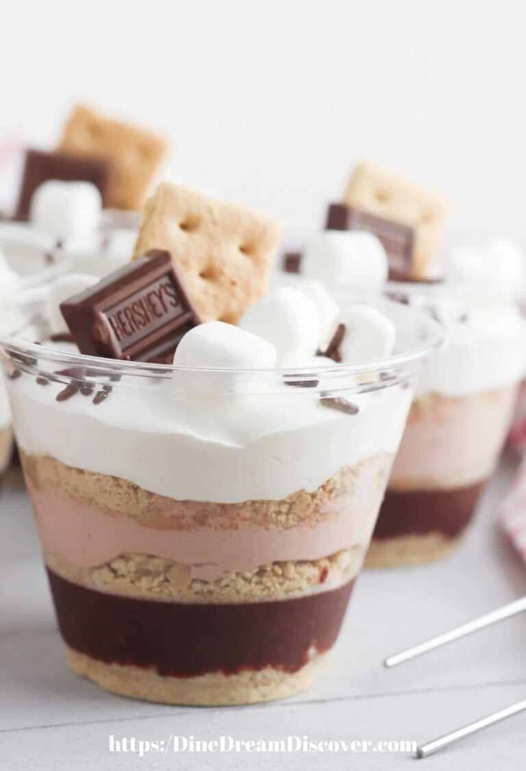 Smores Pudding Cups Recipe - Dine Dream Discover