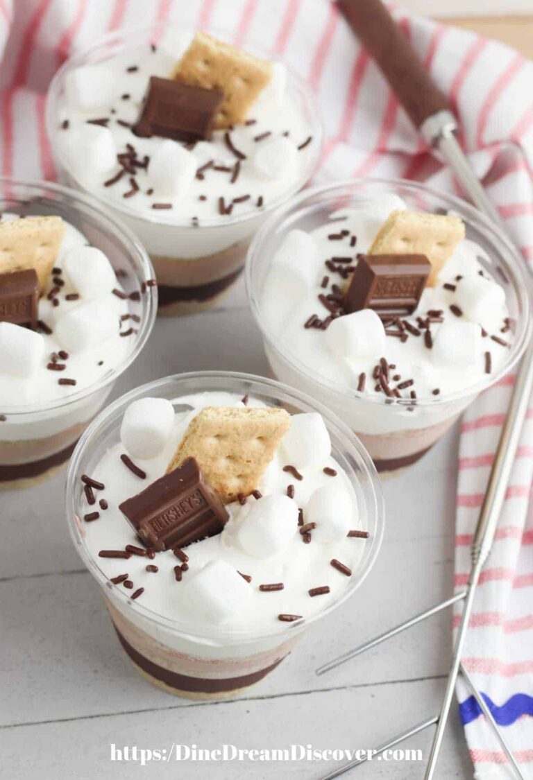 Smores Pudding Cups Recipe - Dine Dream Discover