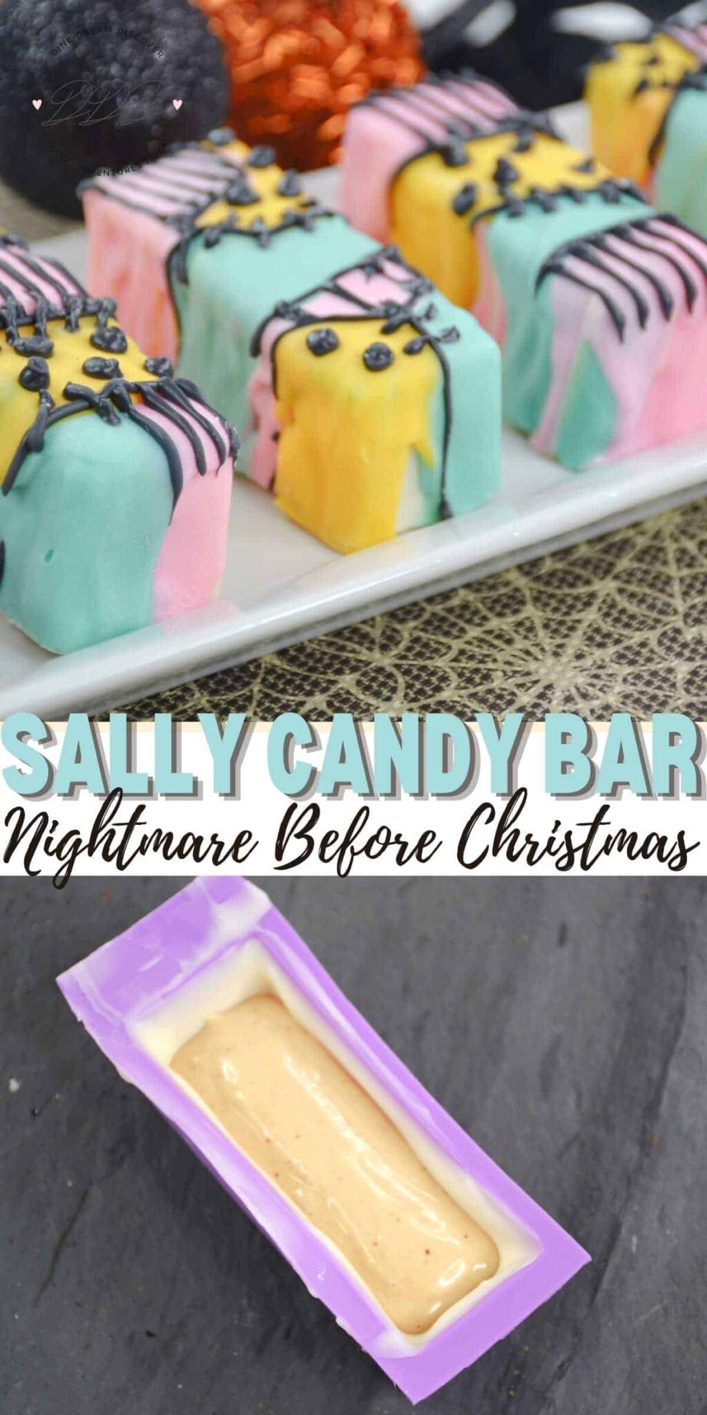 Sally Nightmare Before Christmas Candy Bar Recipe - Dine Dream Discover