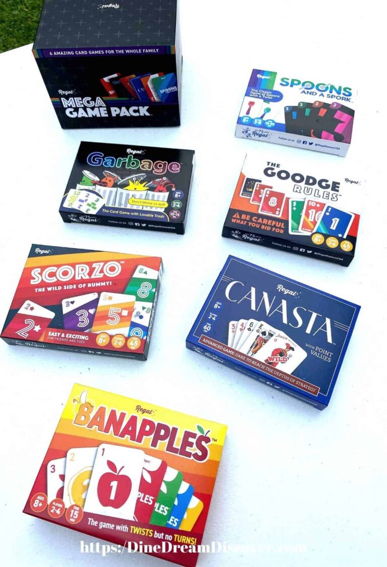 Regal Games Mega Pack Family Card Games - Dine Dream Discover