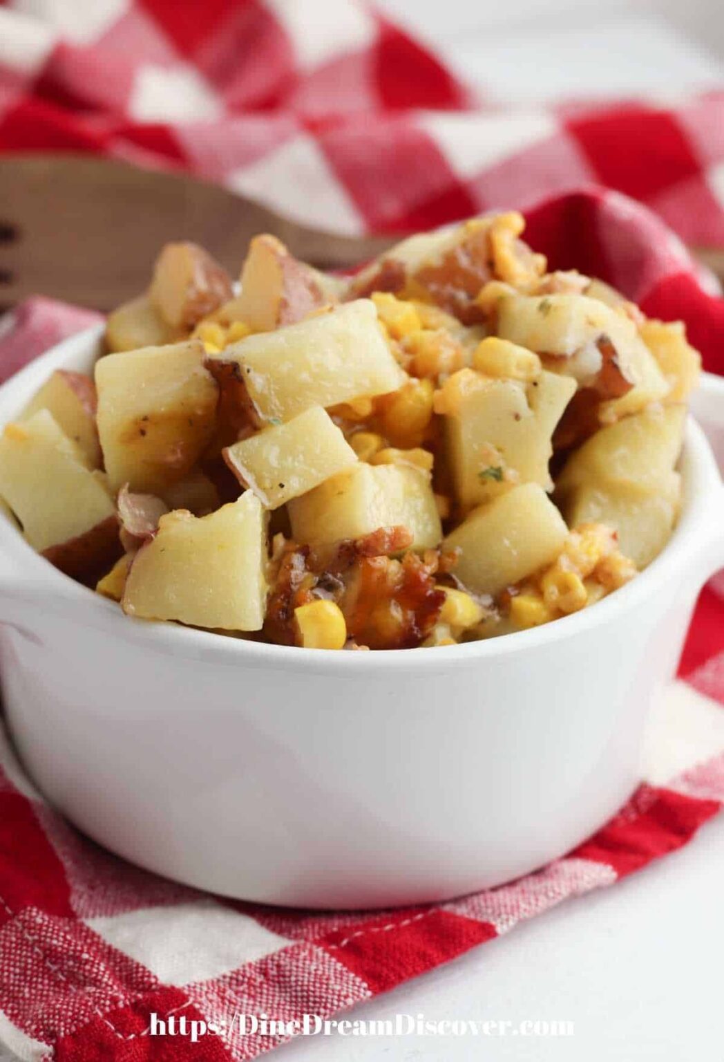 Slow Cooker Potatoes and Corn Side Dish