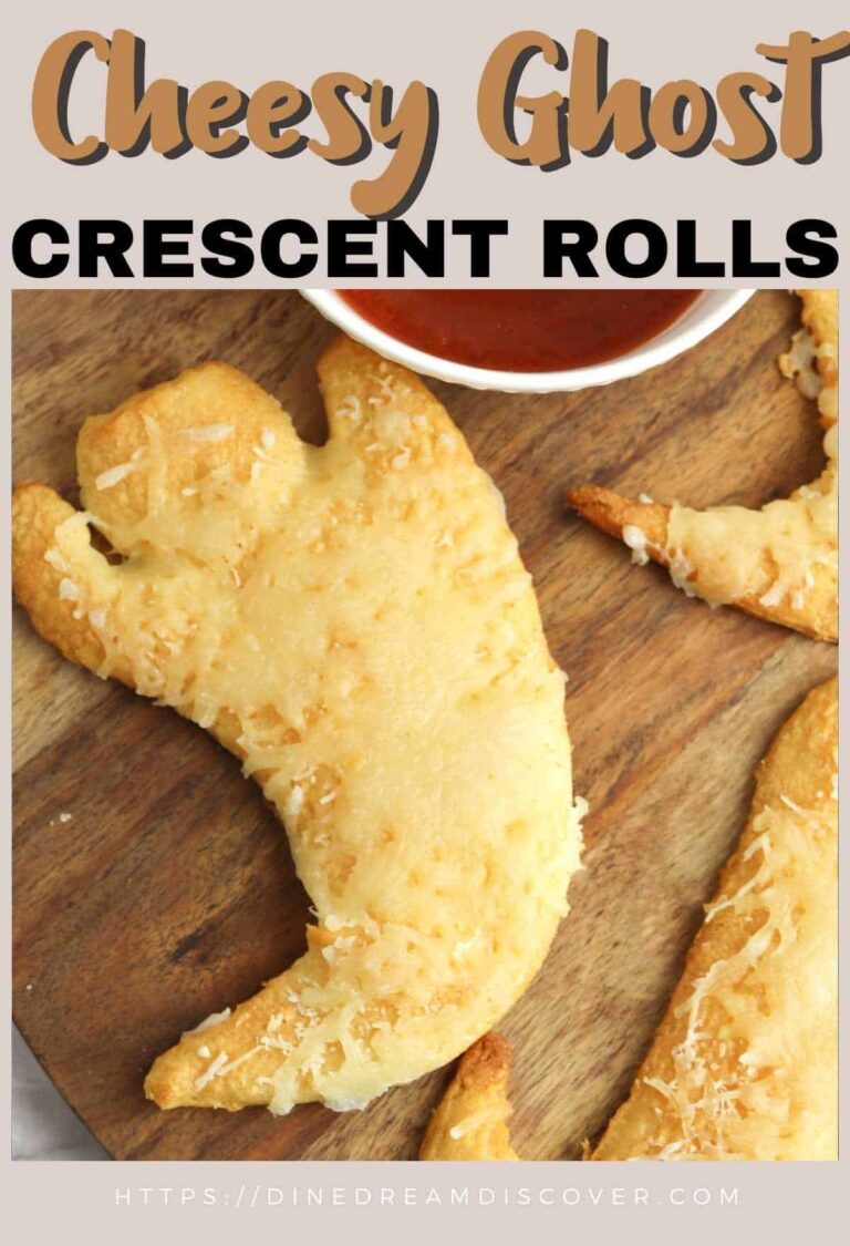Spooky-Cute Cheesy Ghost Crescent Rolls