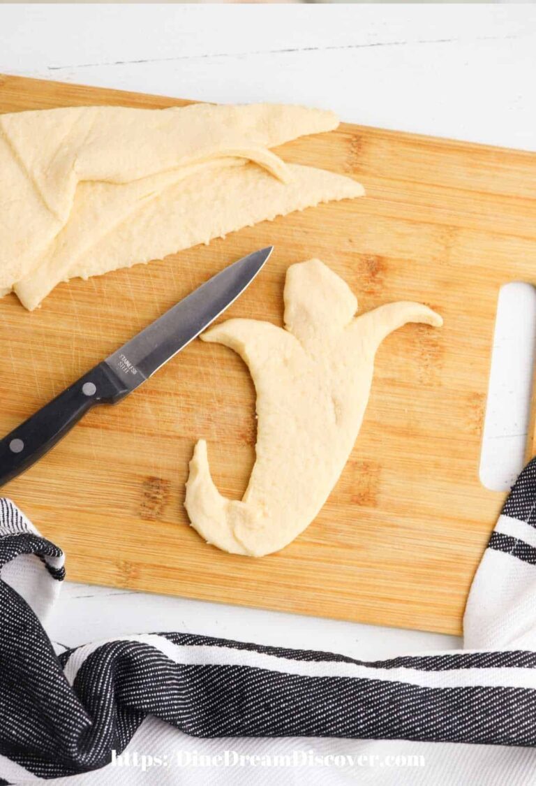 Spooky-Cute Cheesy Ghost Crescent Rolls