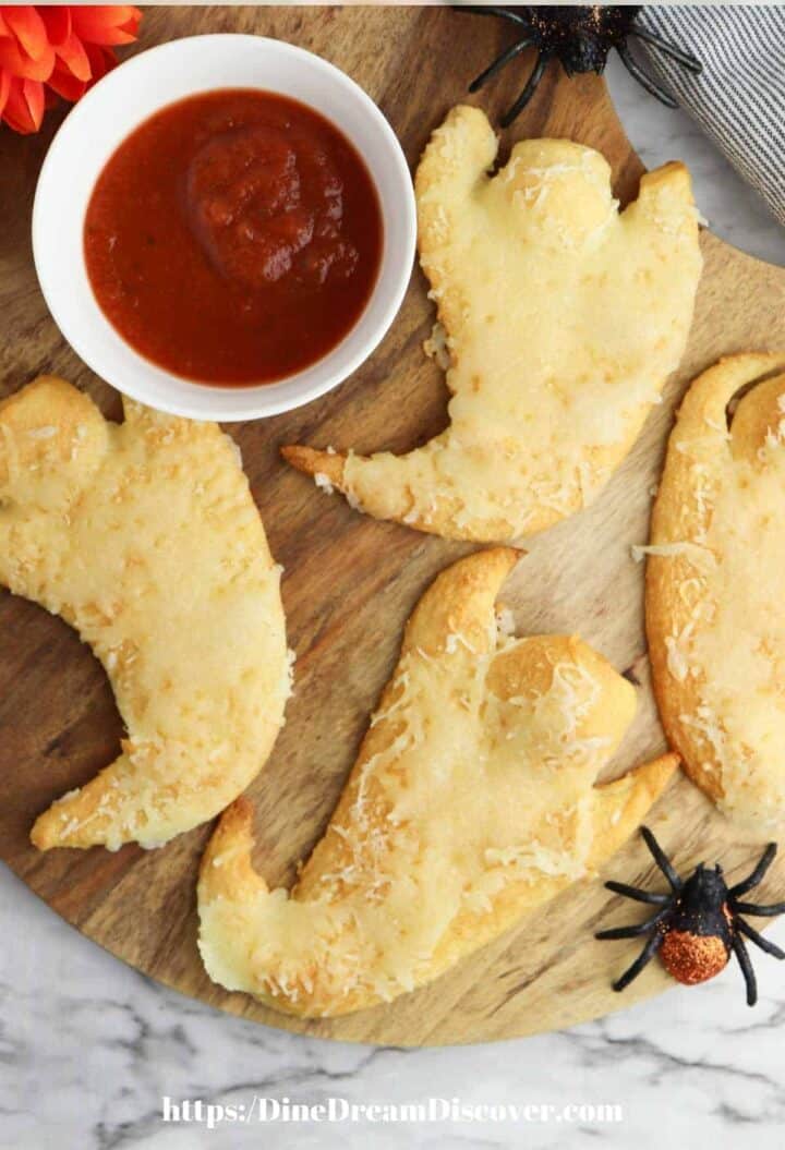 Spooky-Cute Cheesy Ghost Crescent Rolls