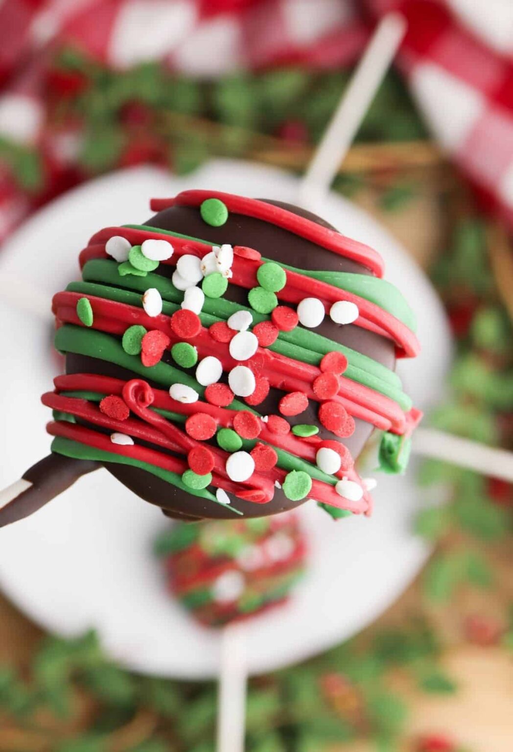Chocolate Covered Ritz Cracker Cookie Pops - Dine Dream Discover