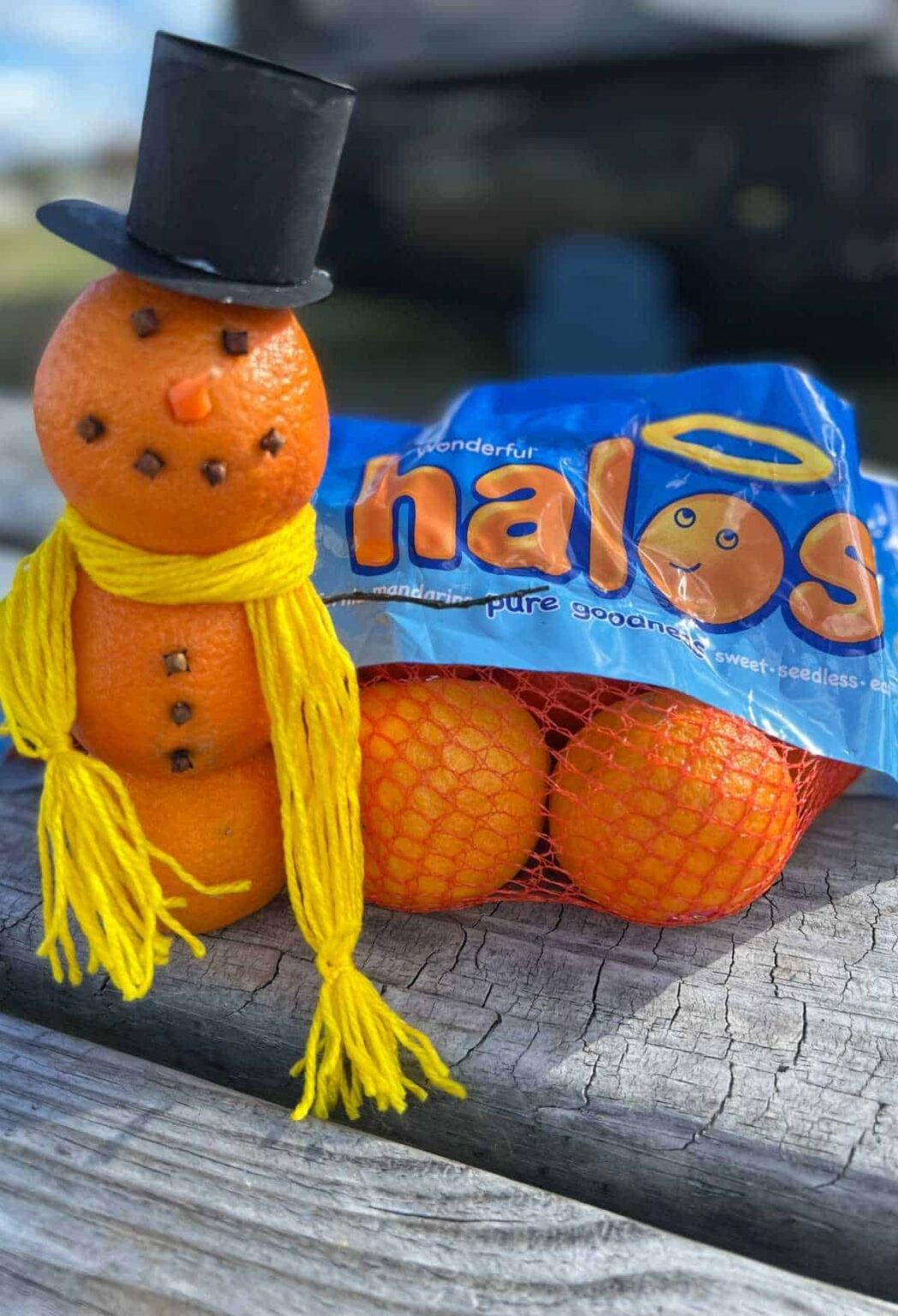 DIY Wonderful Halos Holiday Snowman Craft