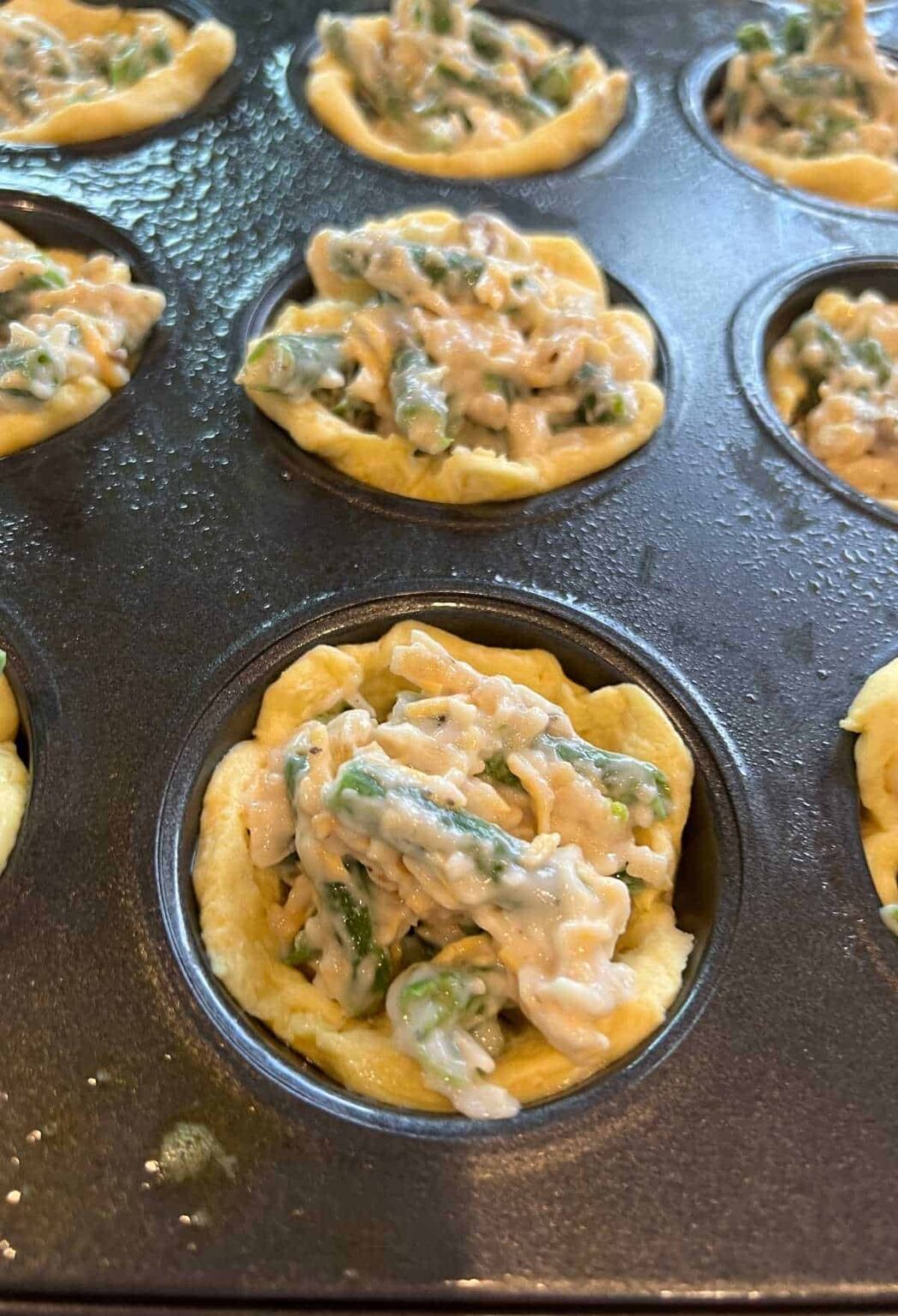 Individual Green Bean Casserole Biscuits