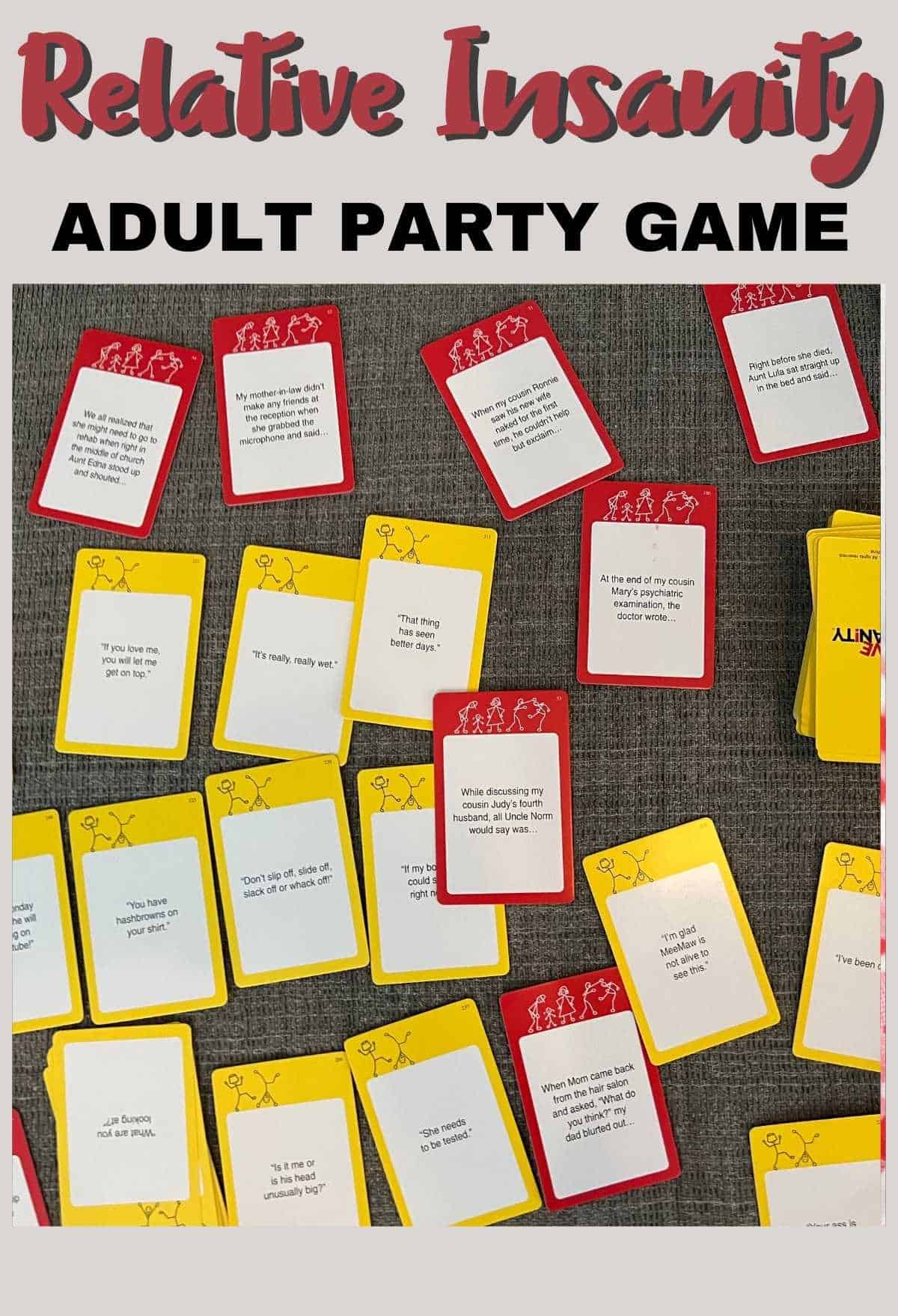 Relative Insanity Adult Party Game Review | Dine Dream Discover