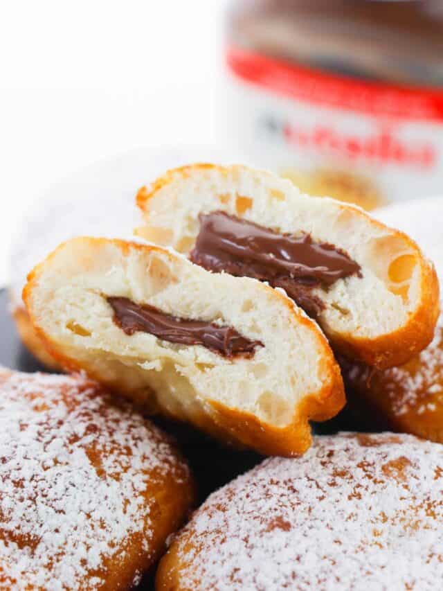NUTELLA FILLED DONUTS RECIPE - Dine Dream Discover