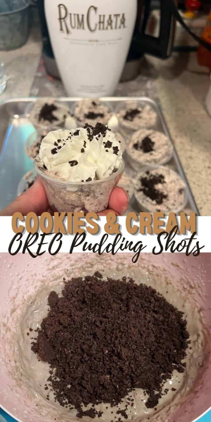 Cookies and Cream OREO Pudding Shots - Dine Dream Discover