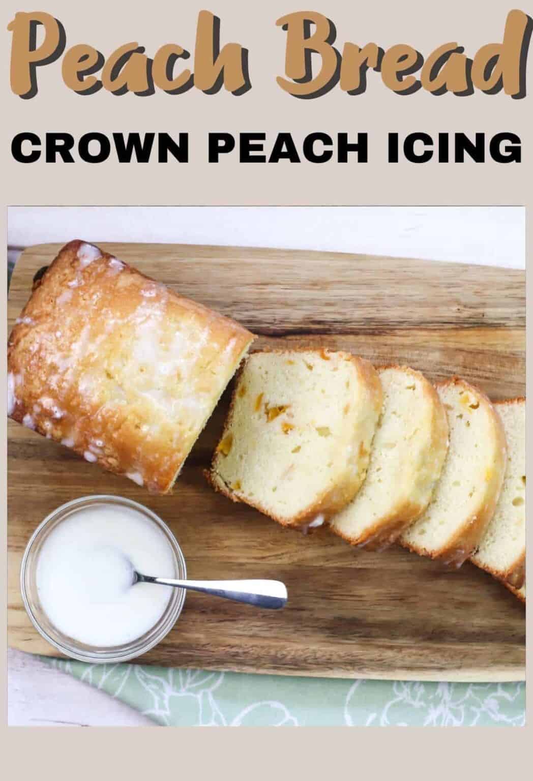 Peach Cobbler Pound Cake Recipe with Crown Royal Peach Icing