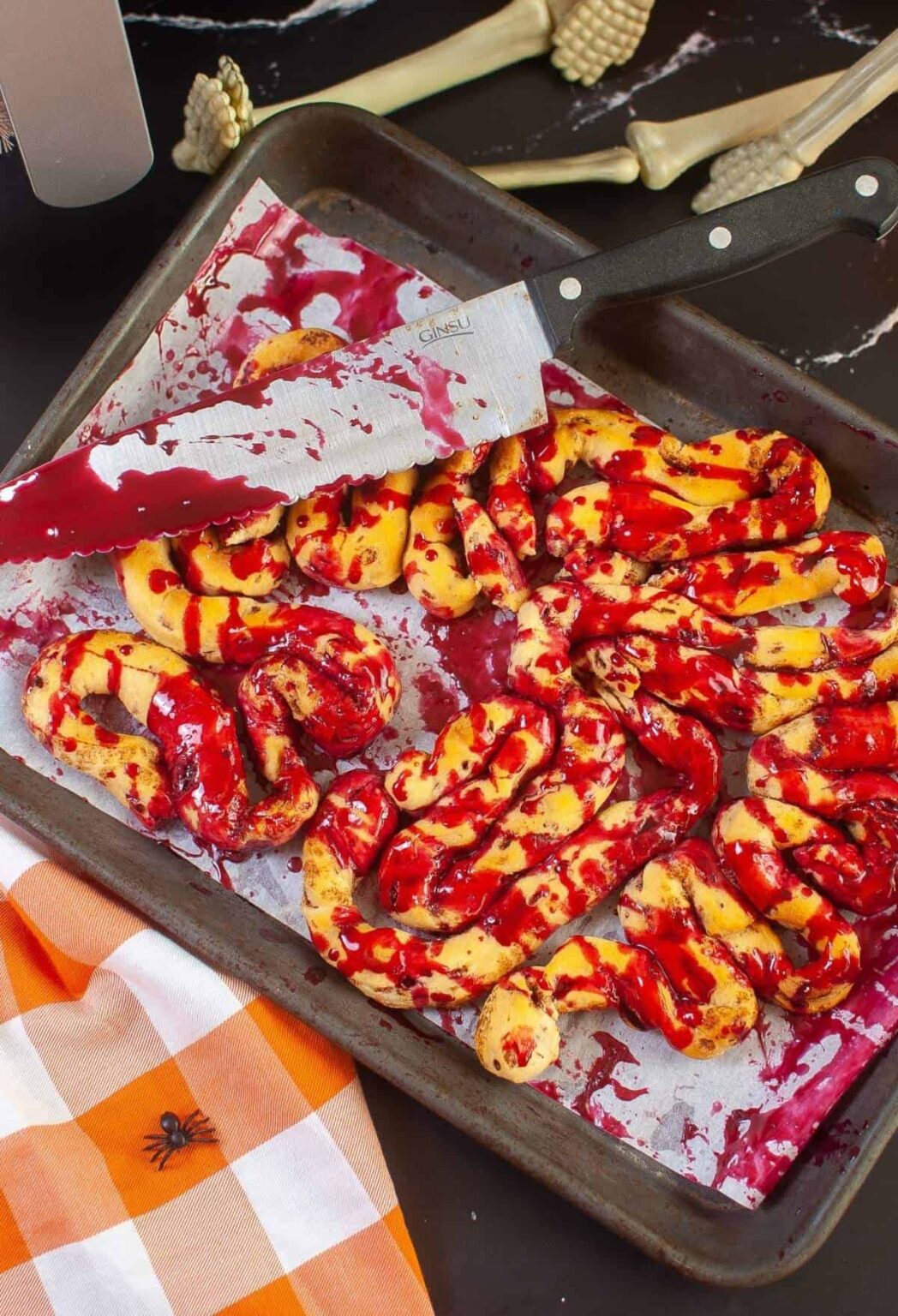 Bloody Intestines Cinnamon Rolls Recipe - Dine Dream Discover