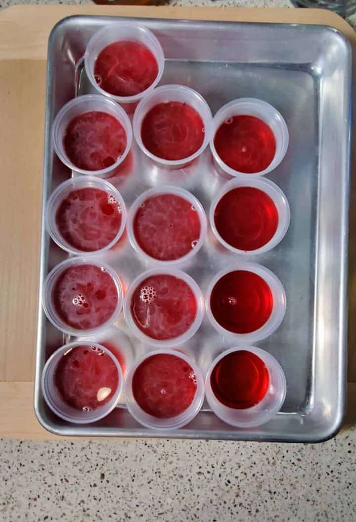 Cherry Fireball Jello Shots - Dine Dream Discover