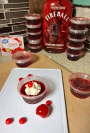 Cherry Fireball Jello Shots