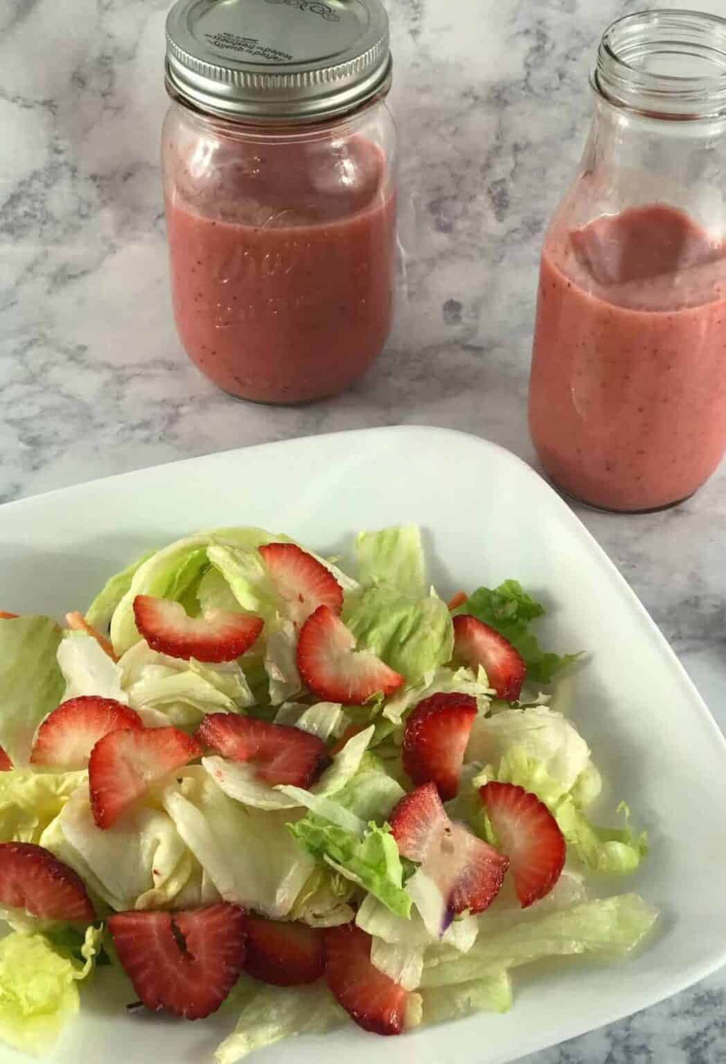 Strawberry Vinaigrette Salad Dressing Recipe - Dine Dream Discover