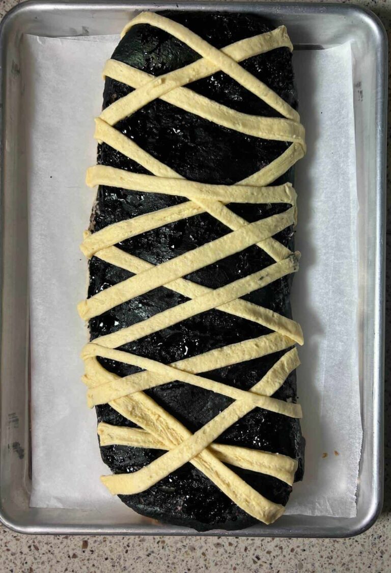 Halloween Easy Mummy Calzone Recipe | Dine Dream Discover