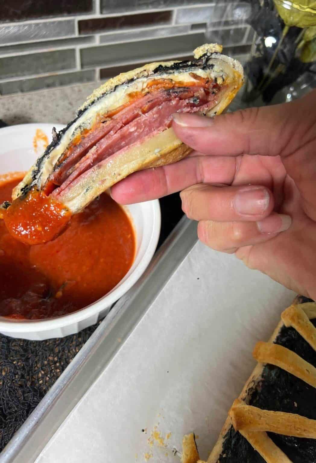 Halloween Easy Mummy Calzone Recipe | Dine Dream Discover