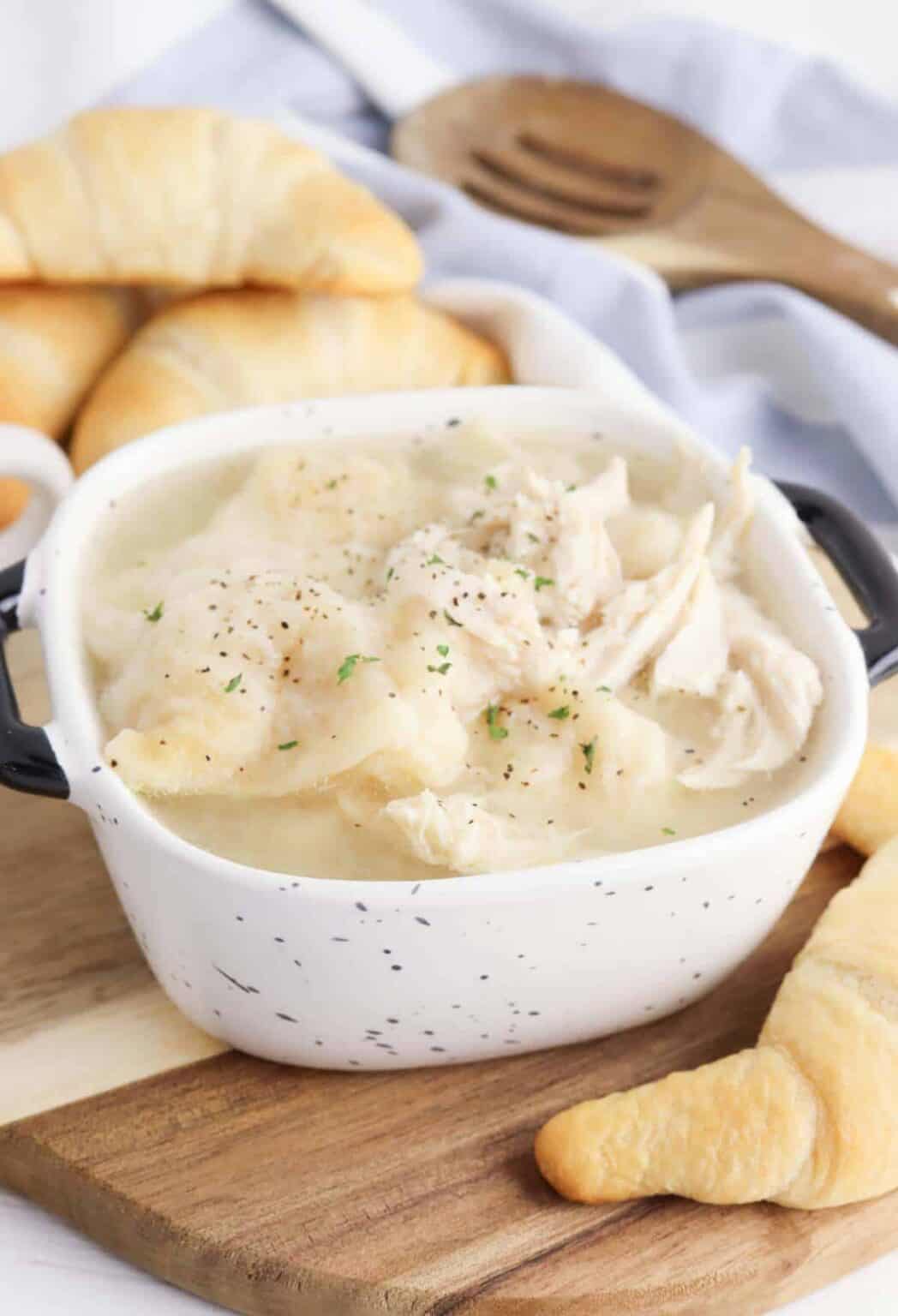 Crescent Roll Chicken and Dumplings Recipe - Dine Dream Discover