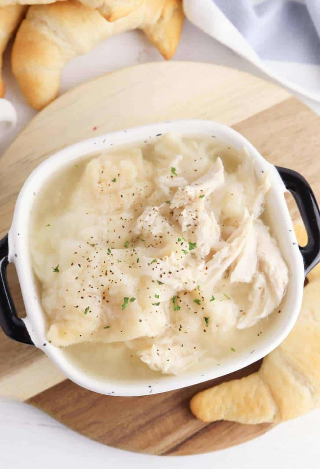 Crescent Roll Chicken and Dumplings Recipe - Dine Dream Discover